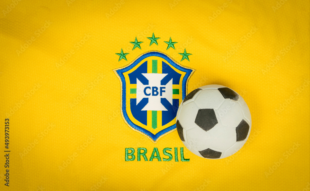 SÃO PAULO, BRAZIL - JUNE 23, 2018: The national symbol or logo of the ...