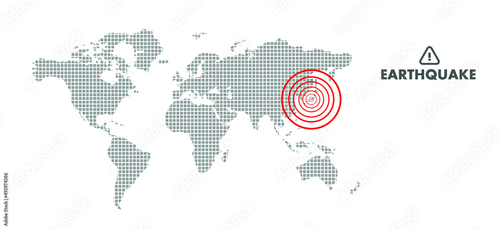earthquake background Stock Vector | Adobe Stock