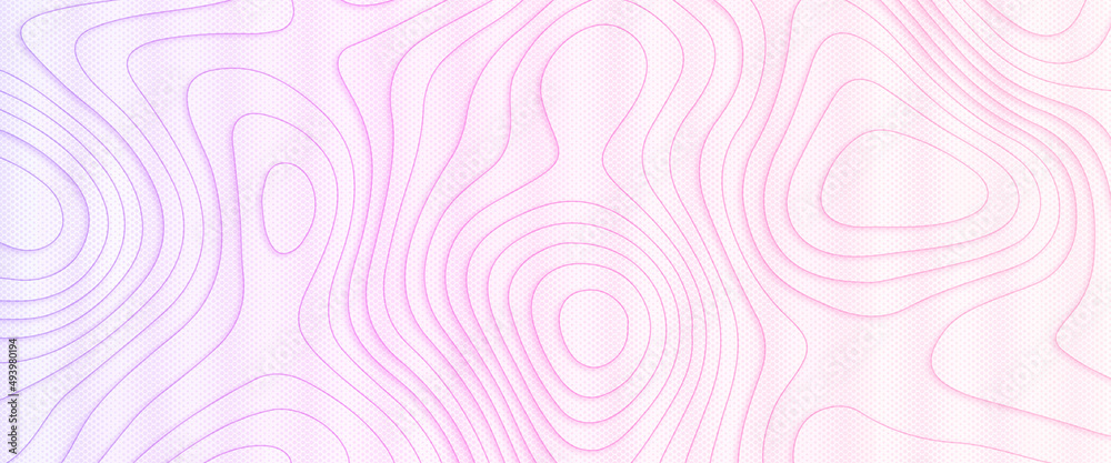 Abstract stylized topographic contour elevation in lines and contours ...