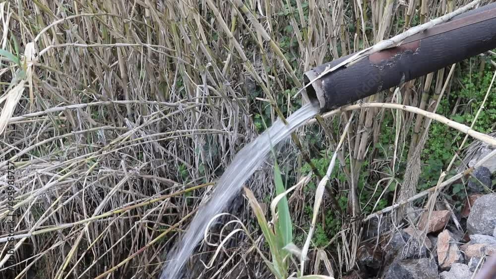 Emissions of Dirty Waste Water from a Pipe Outgoing First into the ...