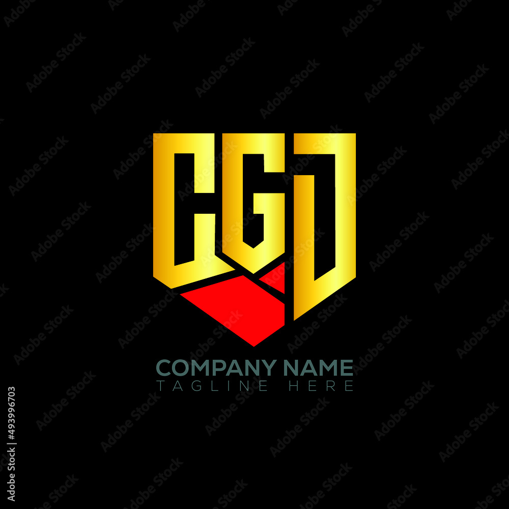 CGD letter logo design on black background.CGD creative initials letter ...