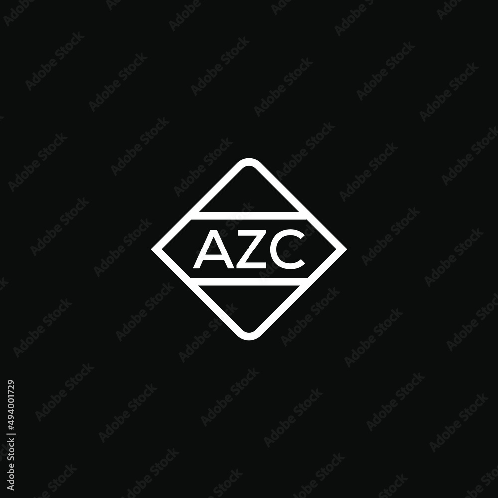 AZC 3 letter design for logo and icon.AZC monogram logo.vector ...