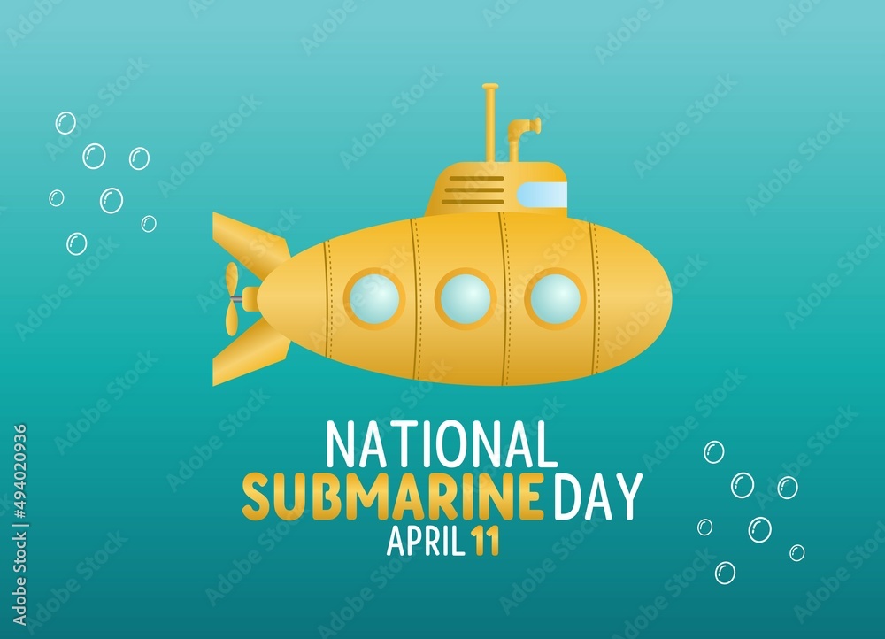 vector graphic of national submarine day good for national submarine ...