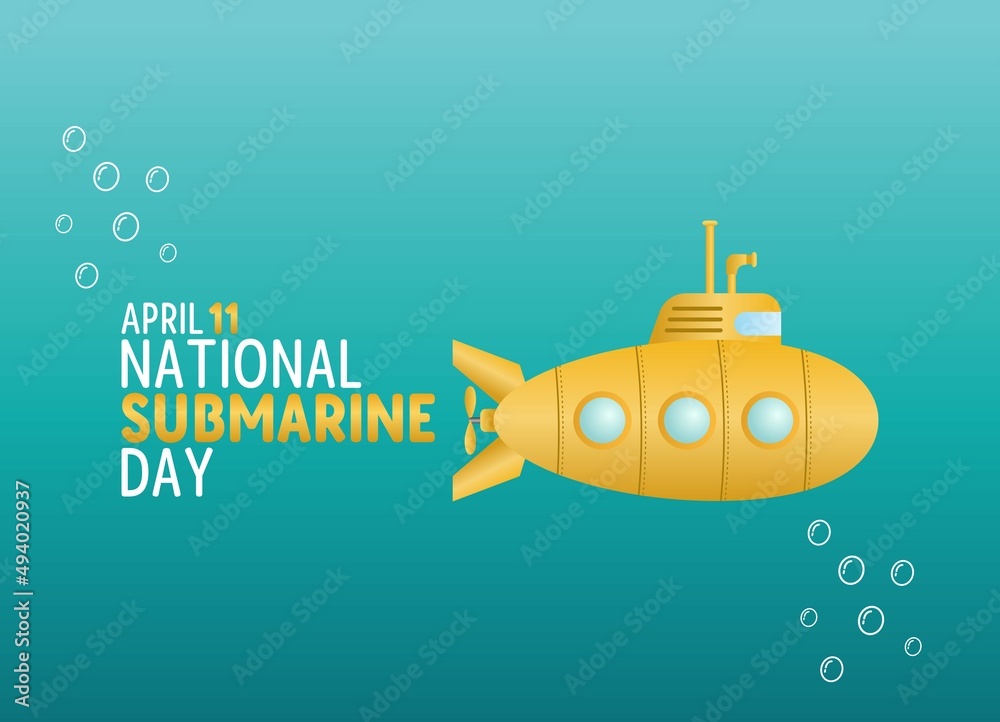 vector graphic of national submarine day good for national submarine ...