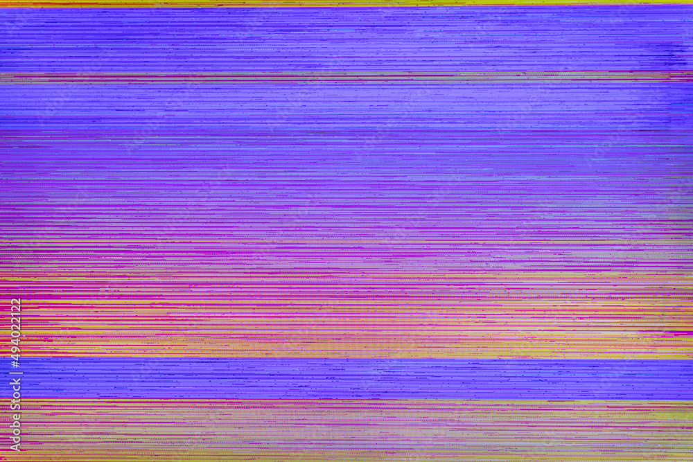 Colorful abstract stripes background formed on screen. LCD is due to an ...
