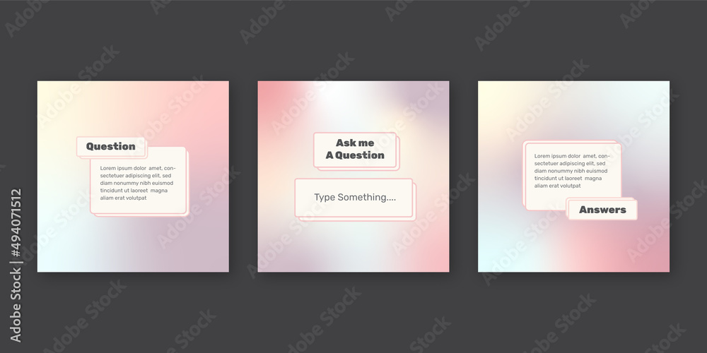 concept question and answer time for social media post instagram ...