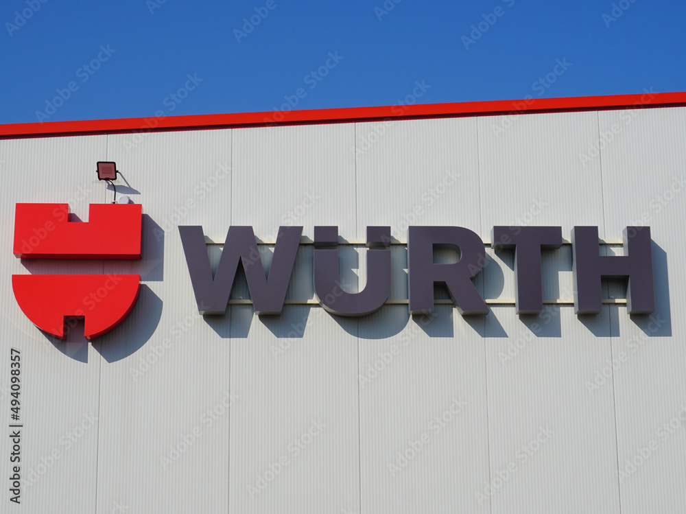 Logo der Firma Würth - Würth ist ein Großhandel für Befestigungstechnik ...