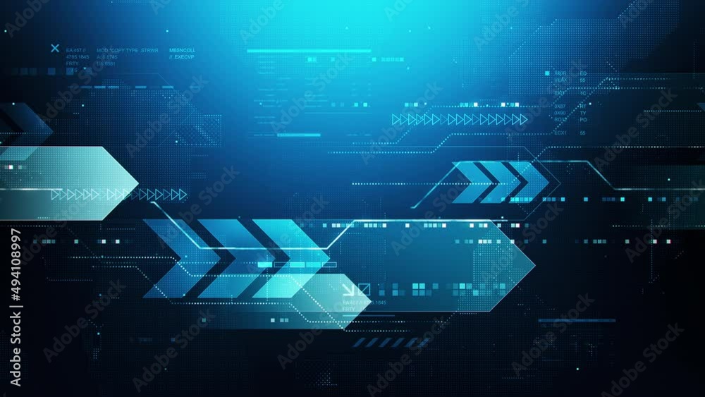 Technology background. Stock video footage. Abstract digital flow ...