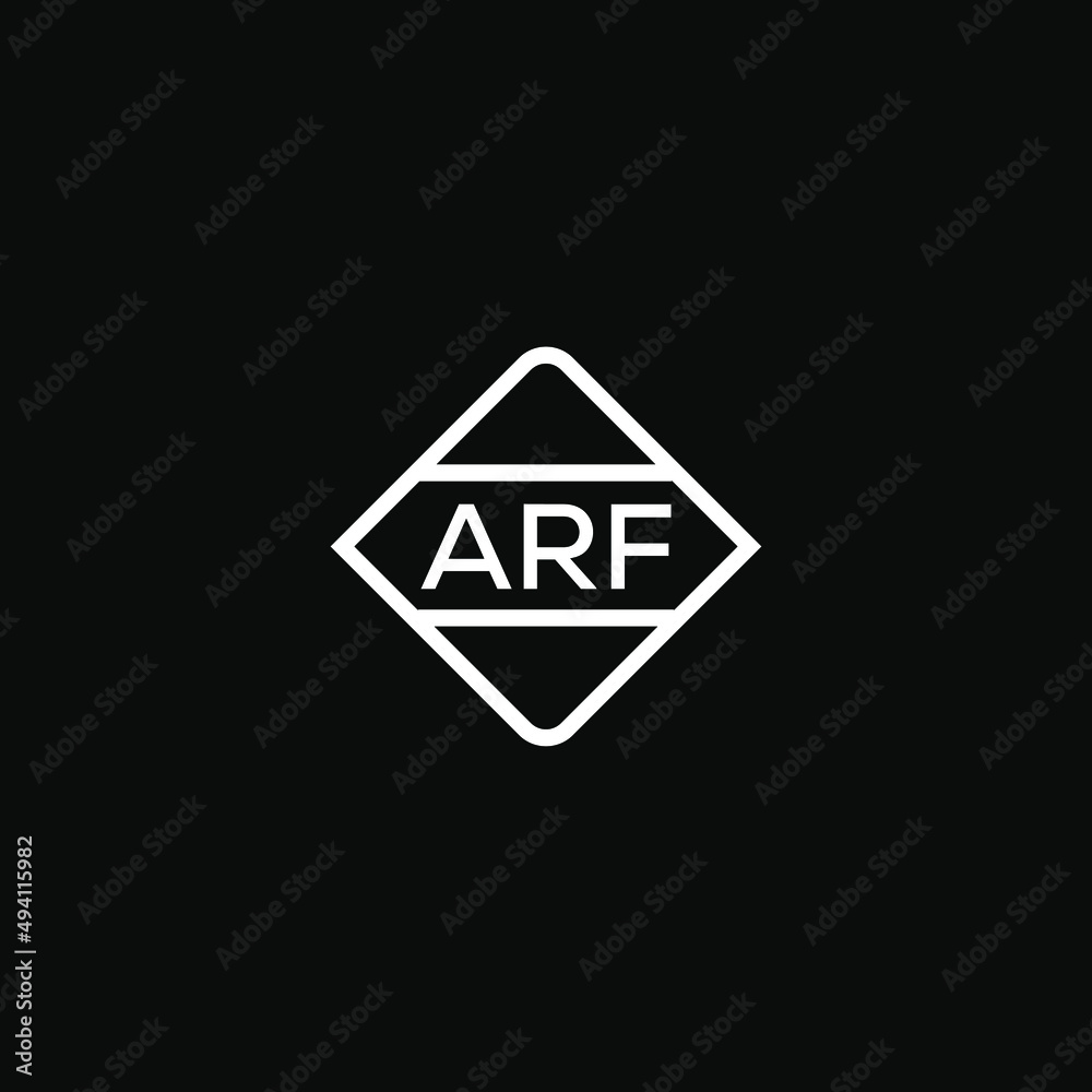 ARF 3 letter design for logo and icon.ARF monogram logo.vector ...