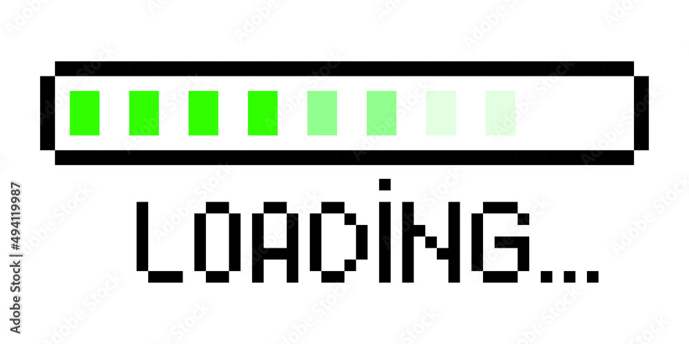 Green loading bar, great design for any purposes. Vector illustration ...