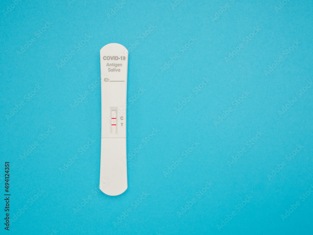 Covid-19 Positive test result with SARS-COV-2 Saliva Antigen Rapid Test ...