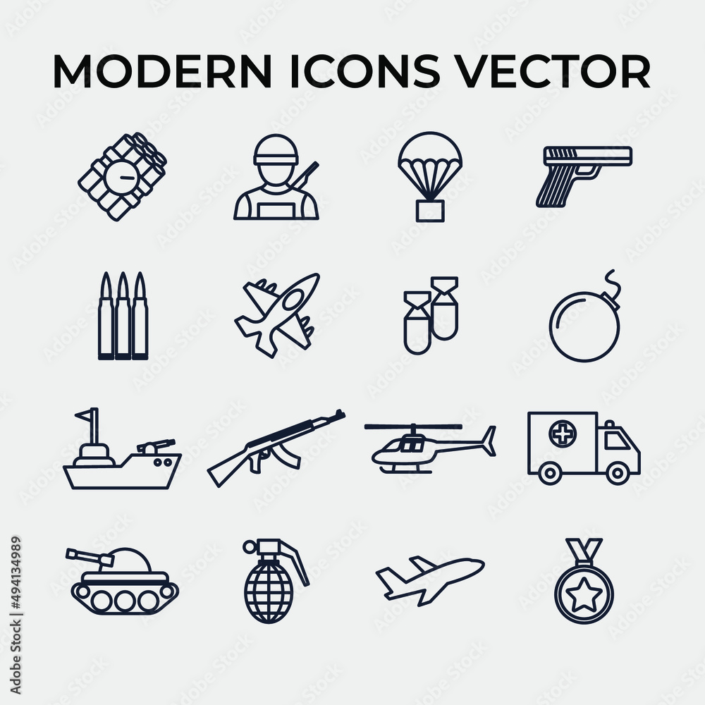 war set icon symbol template for graphic and web design collection logo ...