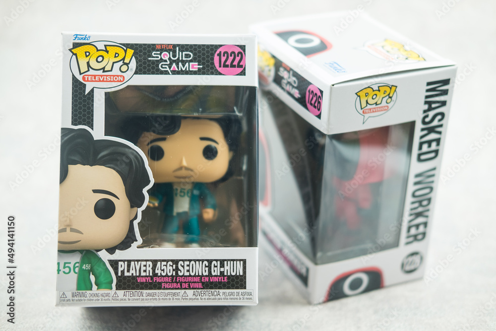 Samut Prakan, Thailand - March 22, 2022 : Funko Pop! TV: Squid Game in ...