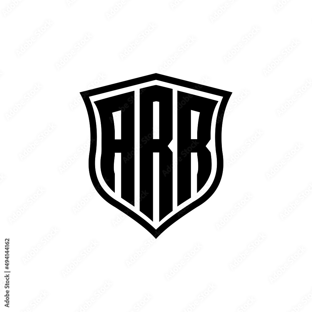 ARR letter logo design with white background in illustrator, vector ...