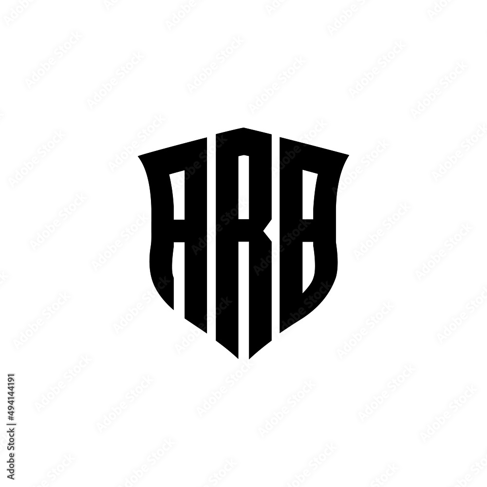 ARB letter logo design with white background in illustrator, vector ...