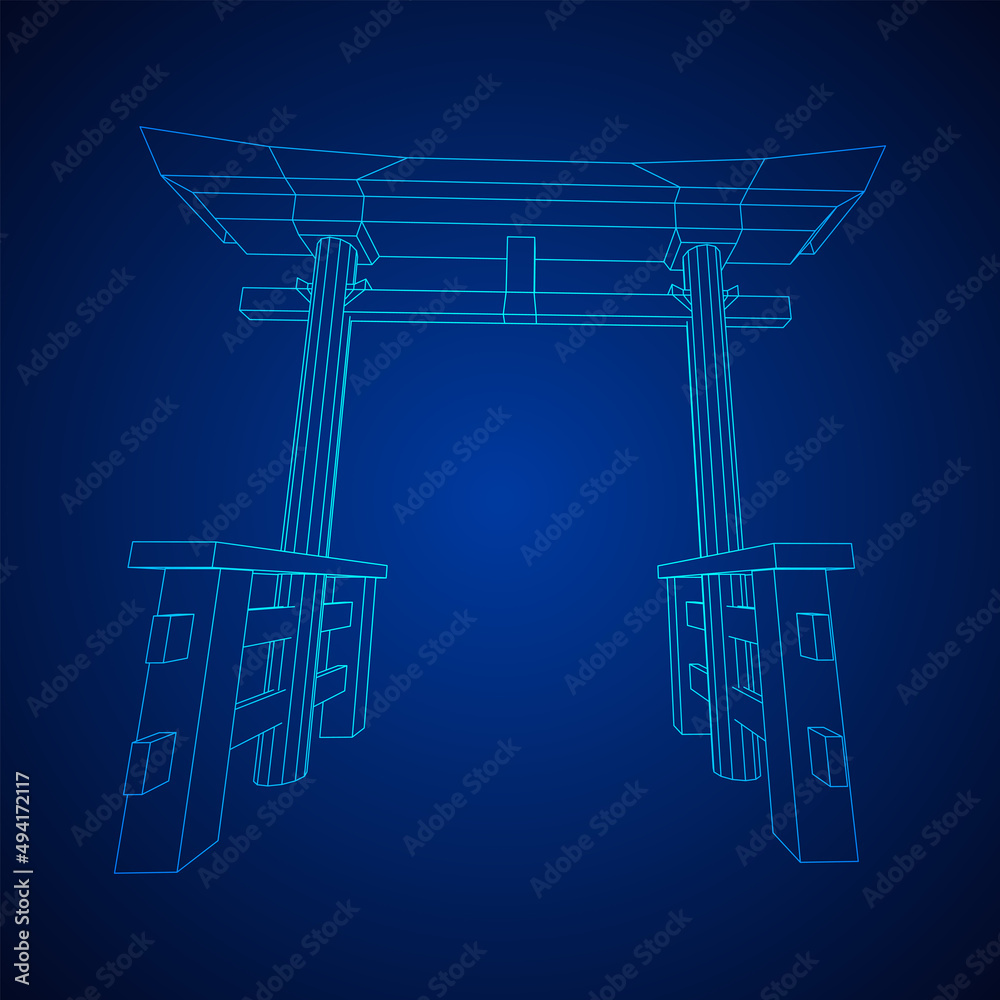 Torii sacred traditional gate. Symbol of Japan,shintoism religion ...