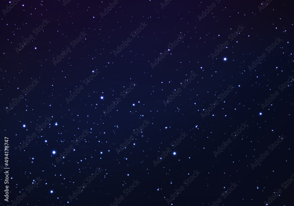 Abstract background with stars as template or design element for starry ...