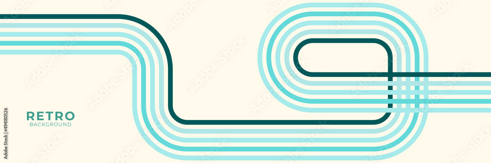 retro vintage 70s style stripes background poster lines. shapes vector ...
