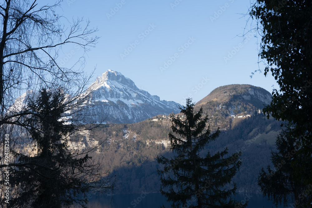 Zdjęcie Stock: Rütli is synonymous, for all Swiss people, with the ...