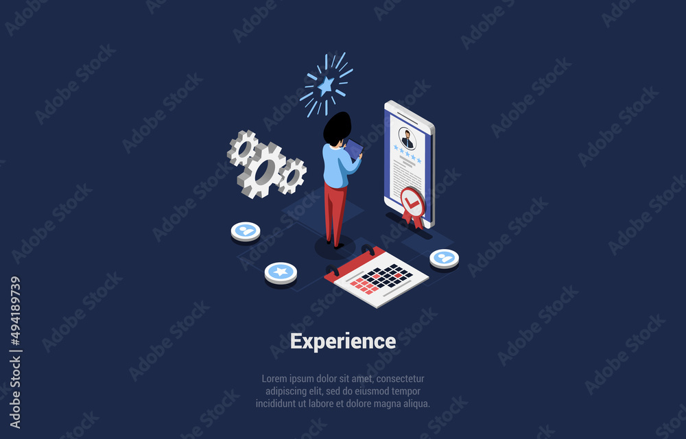 Job Experience Concept, Recruitment, Human Resources. HR Manager ...