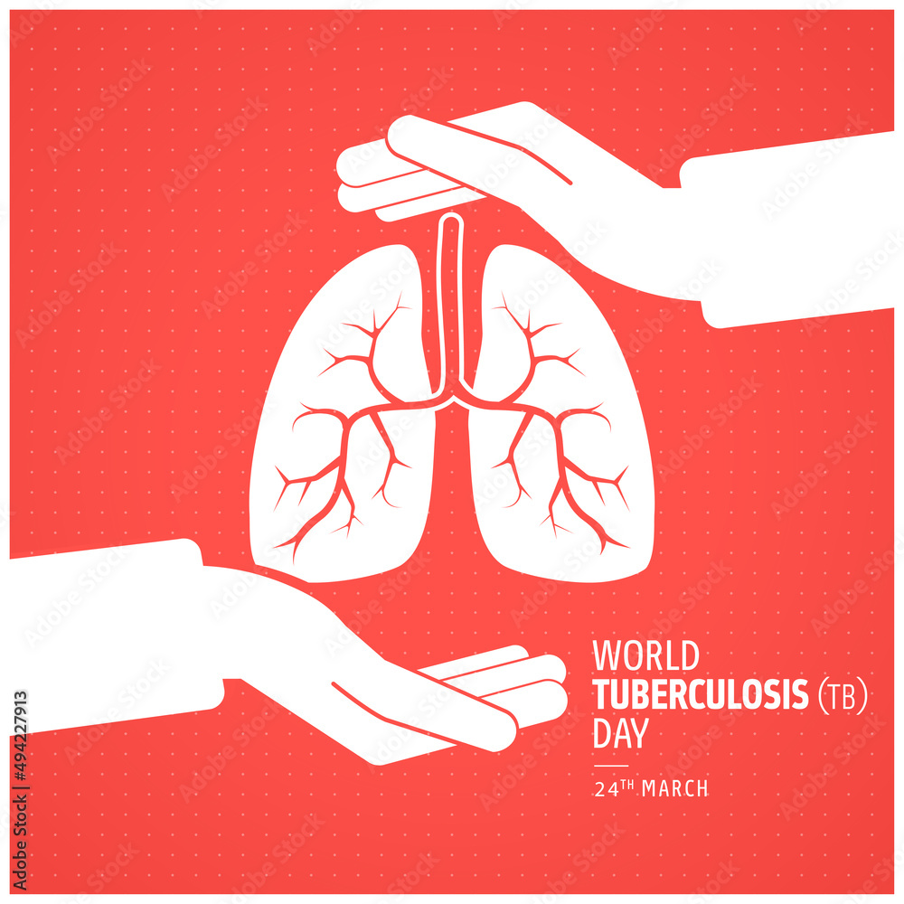 World Tuberculosis Day, TB Day Vector Illustration. lungs with human ...