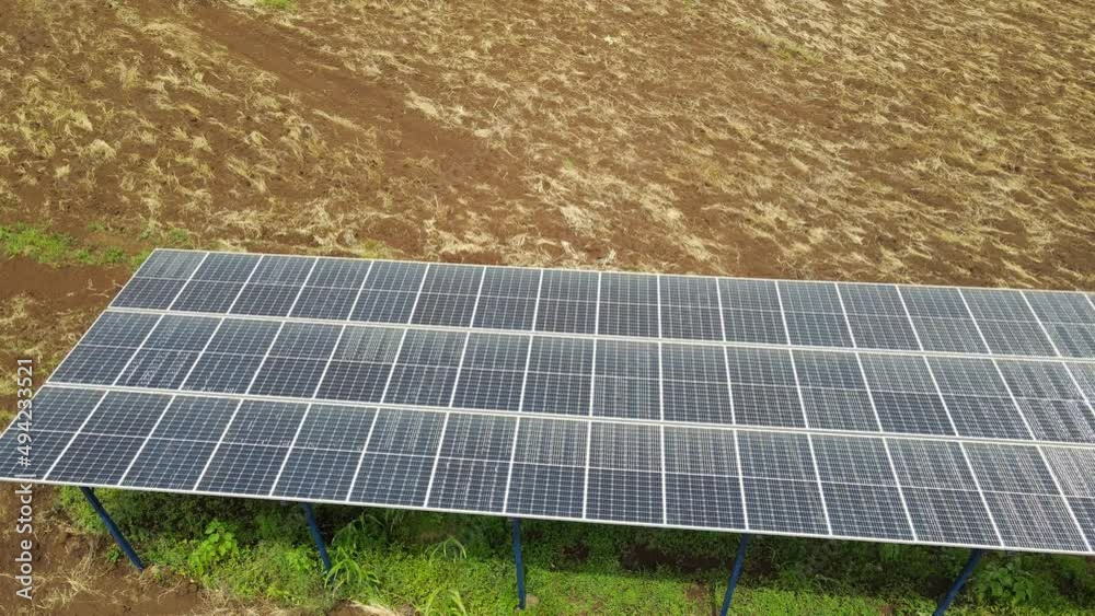 Solar panel supplying electricity to farm at Loitokitok, Kenya ...
