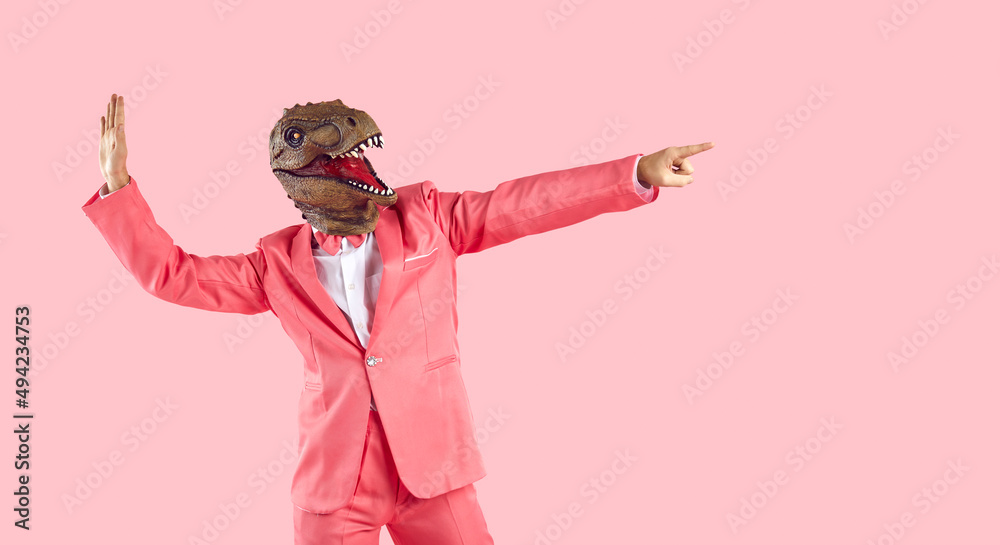 Funny goofy guy having fun in the studio. Happy energetic excited crazy ...