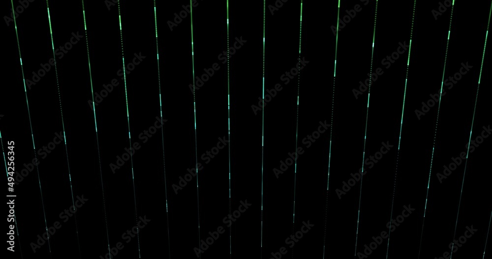 HUD lines in motion. abstract background from particles and dots. High ...