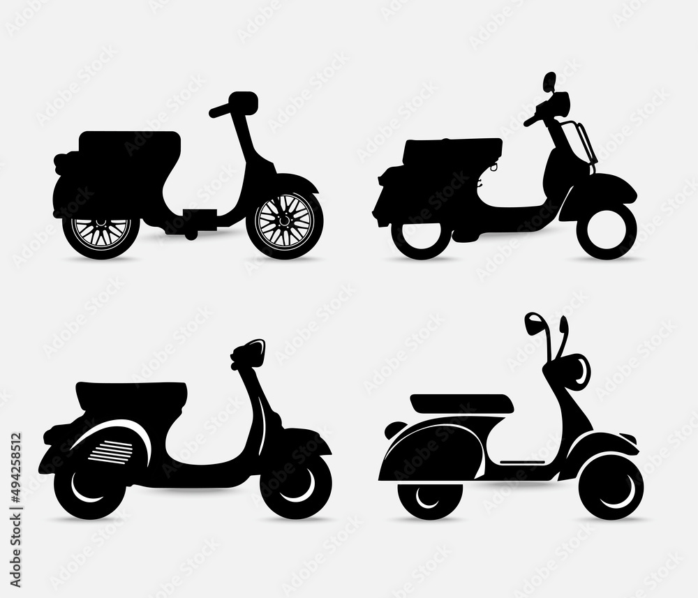Vespa Vector Silhouette