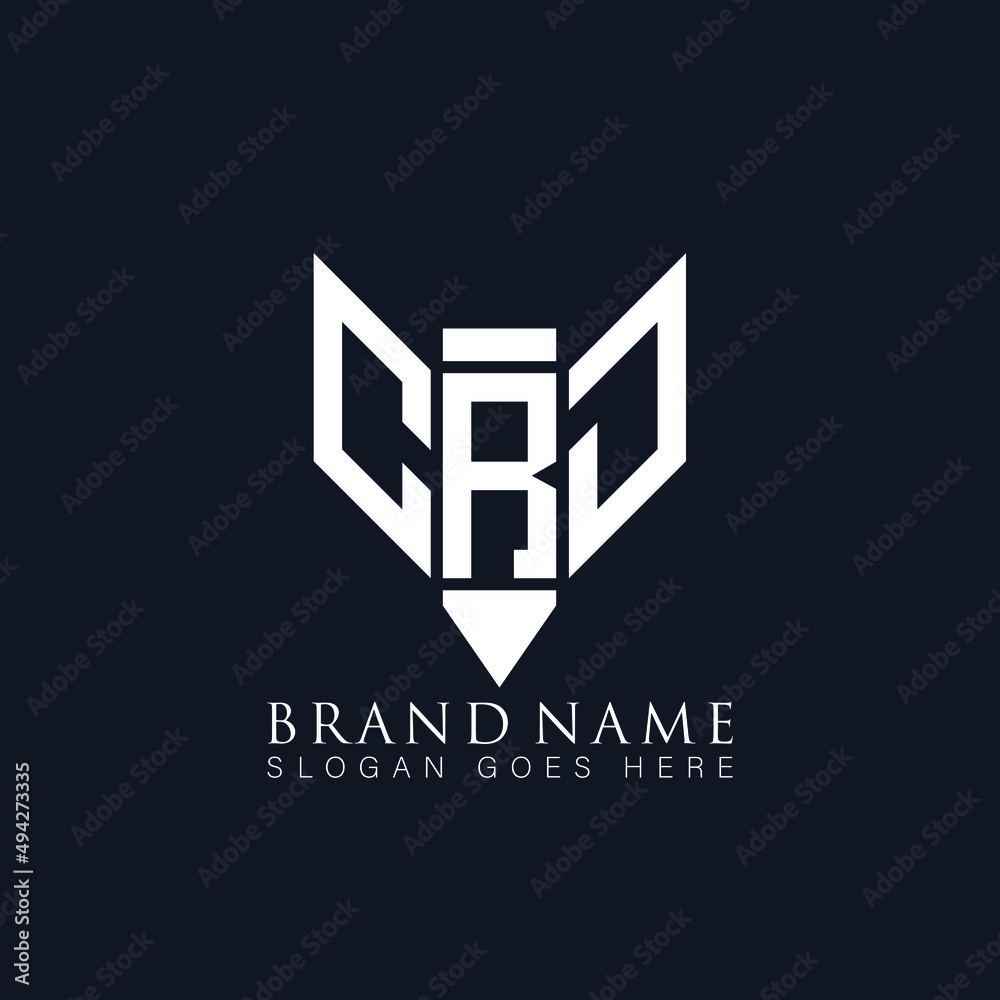 CRD letter logo design on black background.CRD creative monogram ...
