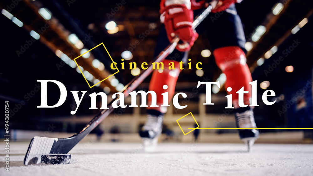 Dynamic Cinematic Replacement Title Stock Template | Adobe Stock