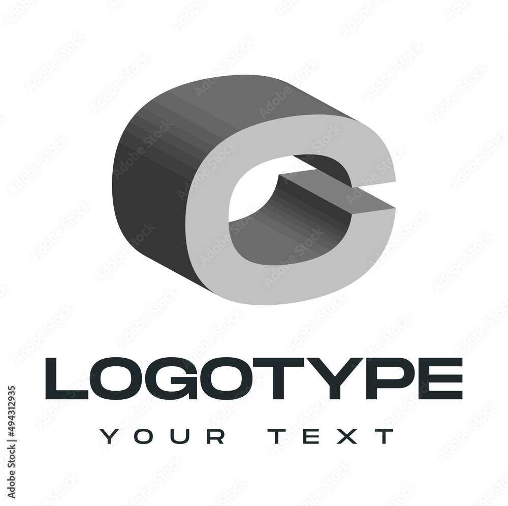 Letter Logo, 3D Logo, 3D Letters, Initial Logo, Monogram, Logo for ...