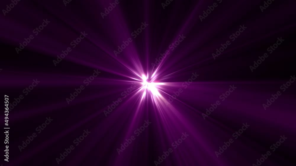 Vidéo Stock 4K Seamless loop center shine purple light symmetrical ...
