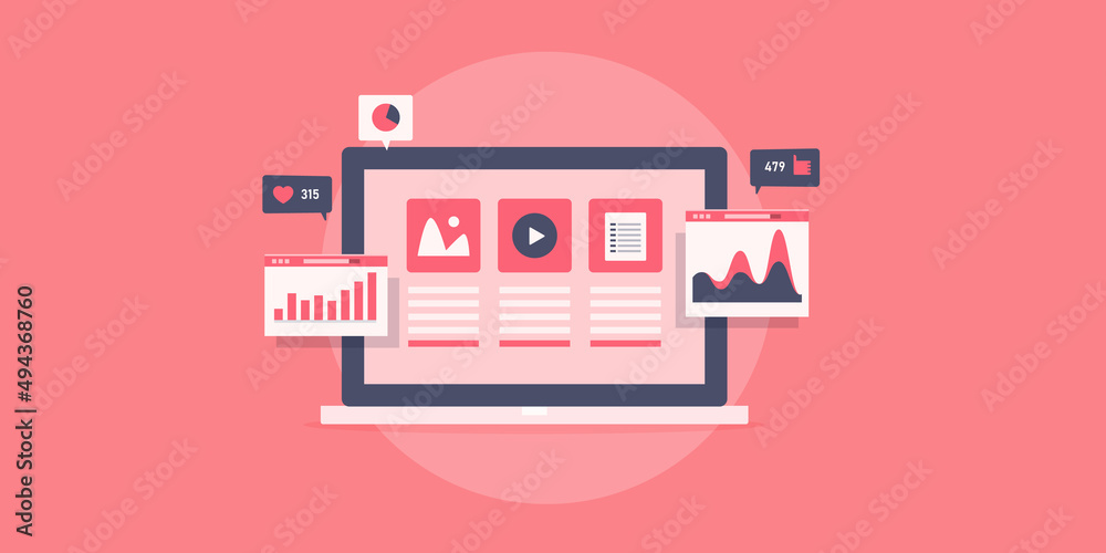 Content insight, data analytics software indicates content marketing ...