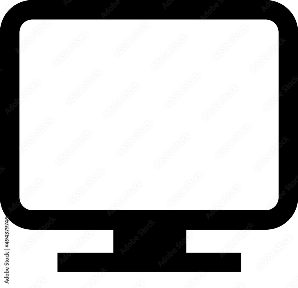 lcd tv monitor icon Stock Vector | Adobe Stock