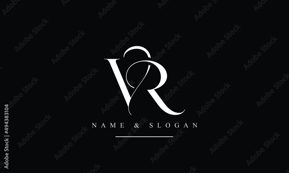RV, VR, R, V abstract letters logo monogram Stock Vector | Adobe Stock