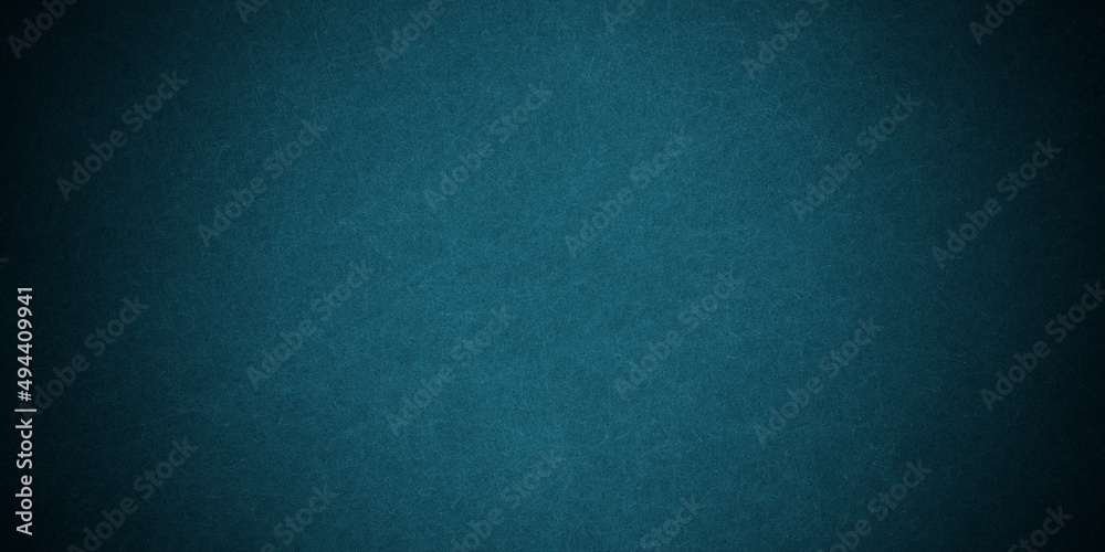 Dark blue background texture with black vignette in old vintage grunge ...