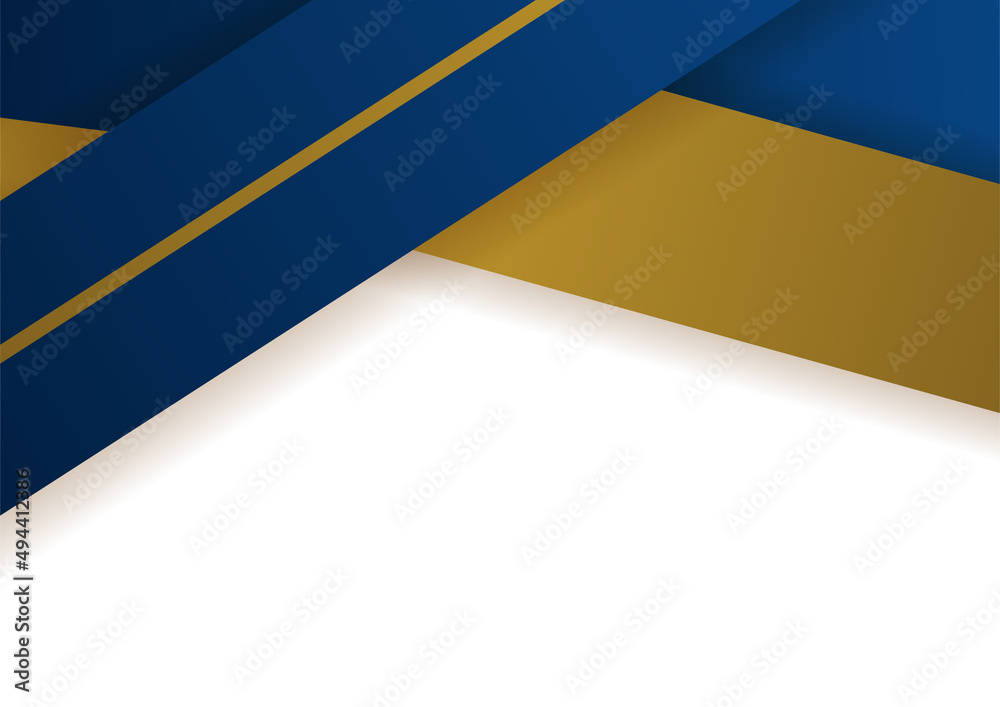 Abstract blue and gold presentation background design Stock Vector ...