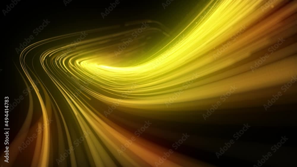 Abstract Glowing 3d Light Strokes Background/ 4k animation of an ...