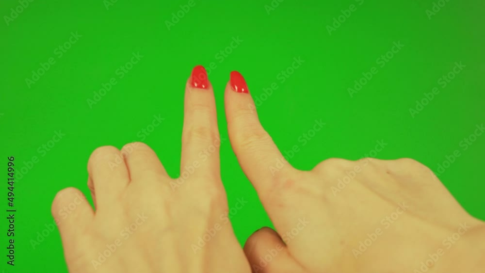 Two Index Girls Fingers Hands Touch Zoom In Zoom Out Decrease Increase ...