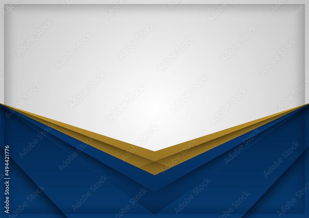 Abstract blue and gold presentation background design Stock Vector ...