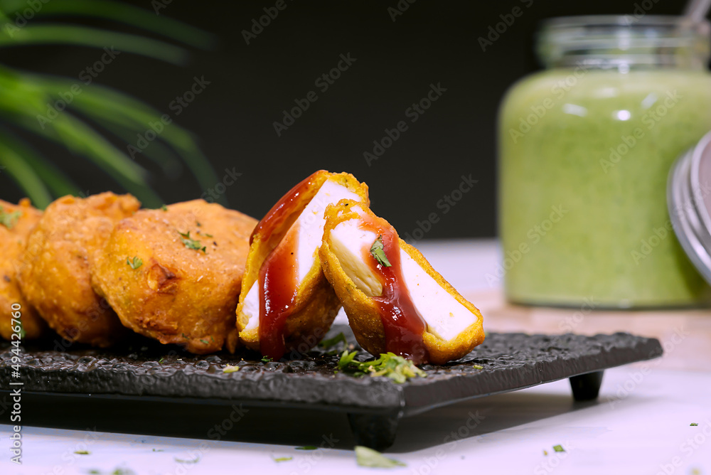 Paneer Pakoda Stock Photo | Adobe Stock