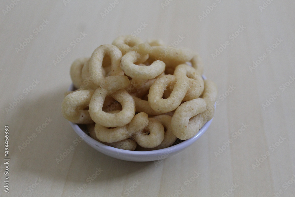 Lanting, traditional snack from Indonesia. Made from fried cassava ...