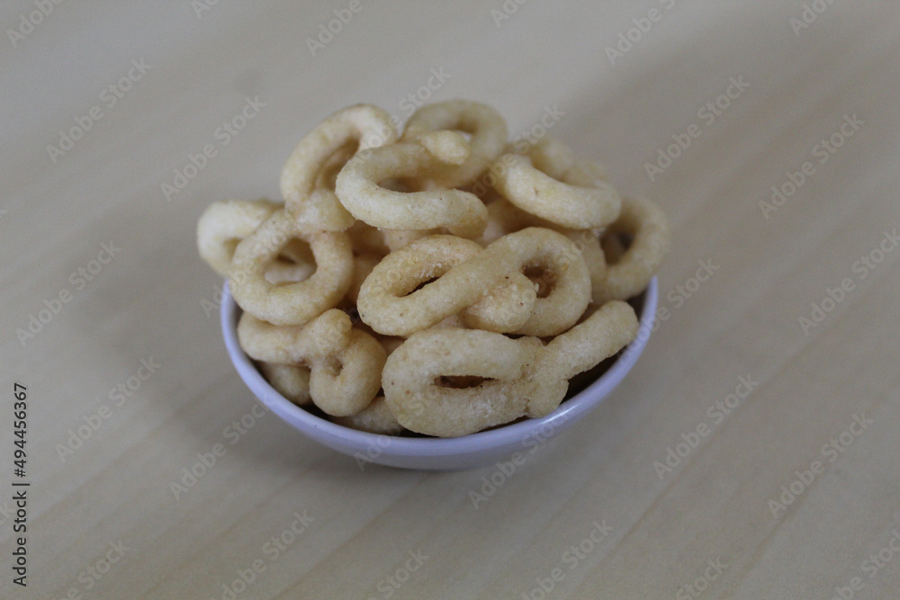 Lanting, traditional snack from Indonesia. Made from fried cassava ...