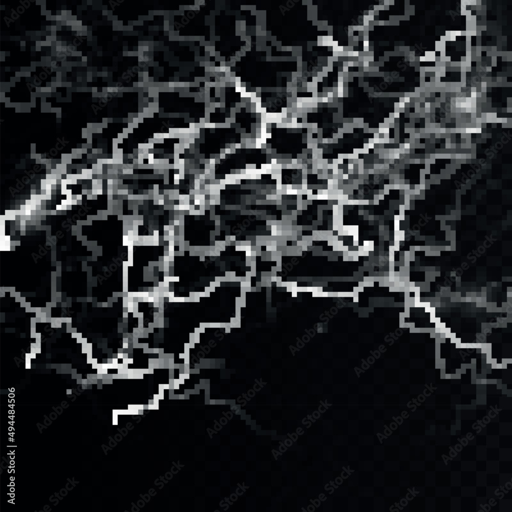 Light white isolated vector lightning png Stock Vector | Adobe Stock