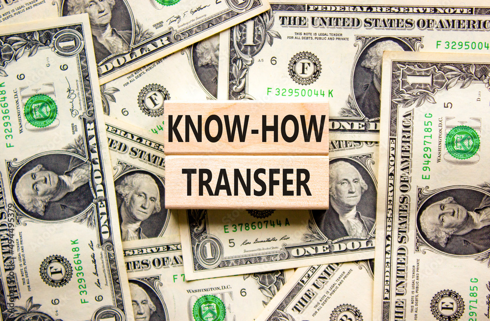 Know-how transfer symbol. Concept words Know-how transfer on wooden ...