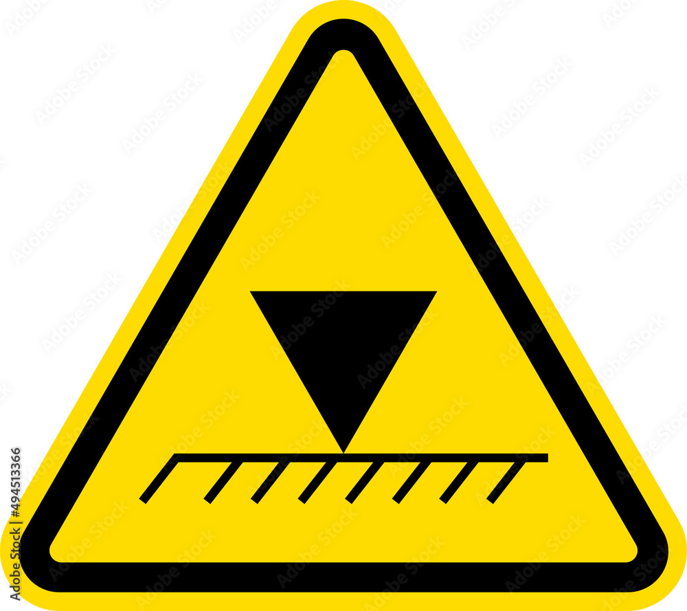 Limit overhead height warning sign. Industrial Safety signs and symbols ...