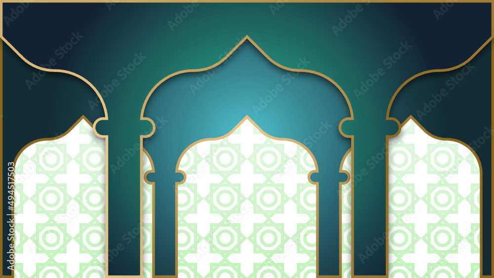 islamic art in mosque Stock Vector | Adobe Stock
