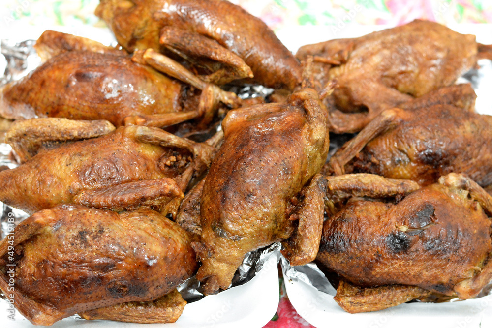 Egyptian Hamam Mahshi or stuffed squab, An Arabic cuisine, Egyptian ...