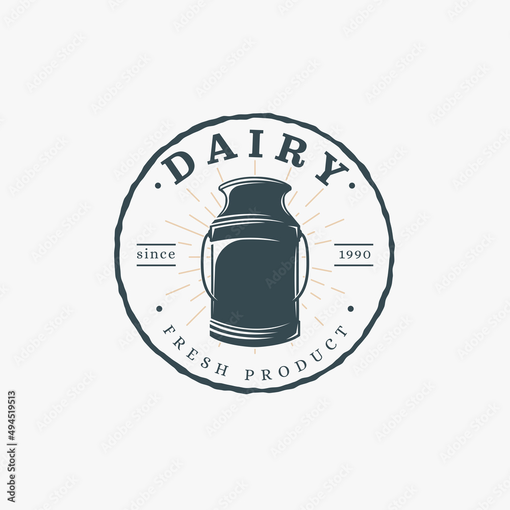 Vintage Dairy Logo